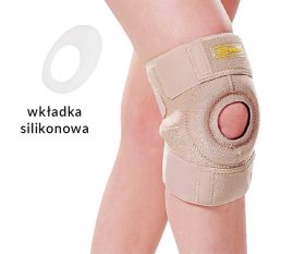 Neoprenowy stabilizator stawu kolanowego, zapinany, krótki - ARmedical